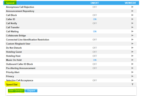Hosted Voice Set Up Speed Dial | Bluepeak